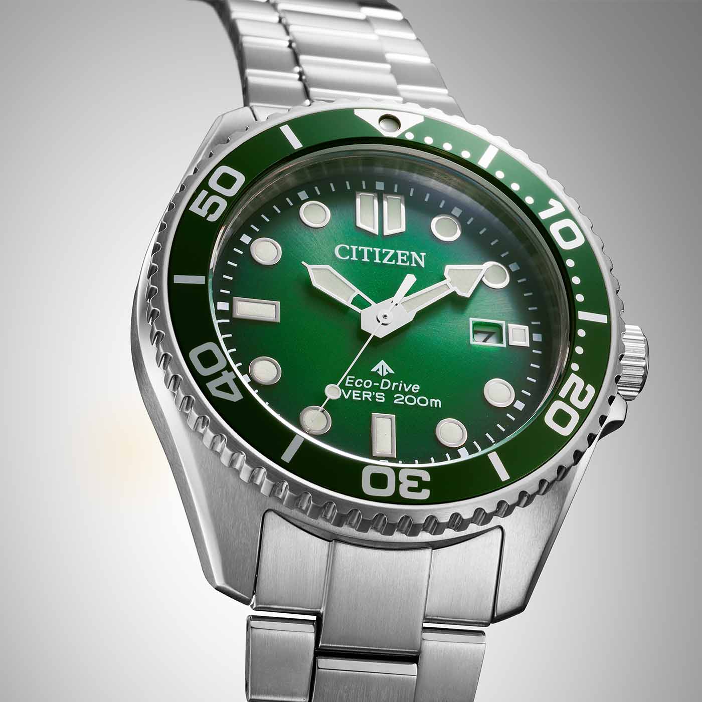 Citizen Promaster Eco-Drive Diver Green Dial Watch – Citizen Watches Online