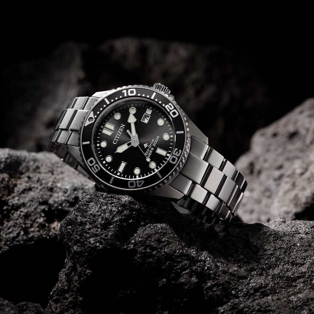 Citizen Promaster Eco-Drive Diver Solar Stainless Steel Men's Dive Wat ...